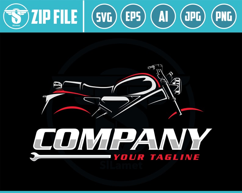Motorcycle Repair Logo SVG, Classic Bike Vector (SVG & AI) - Etsy