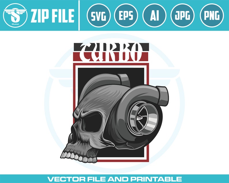 Skull Turbo Svg Skull Automotive Svg Skull Fast Svg Skull T | Etsy Ireland