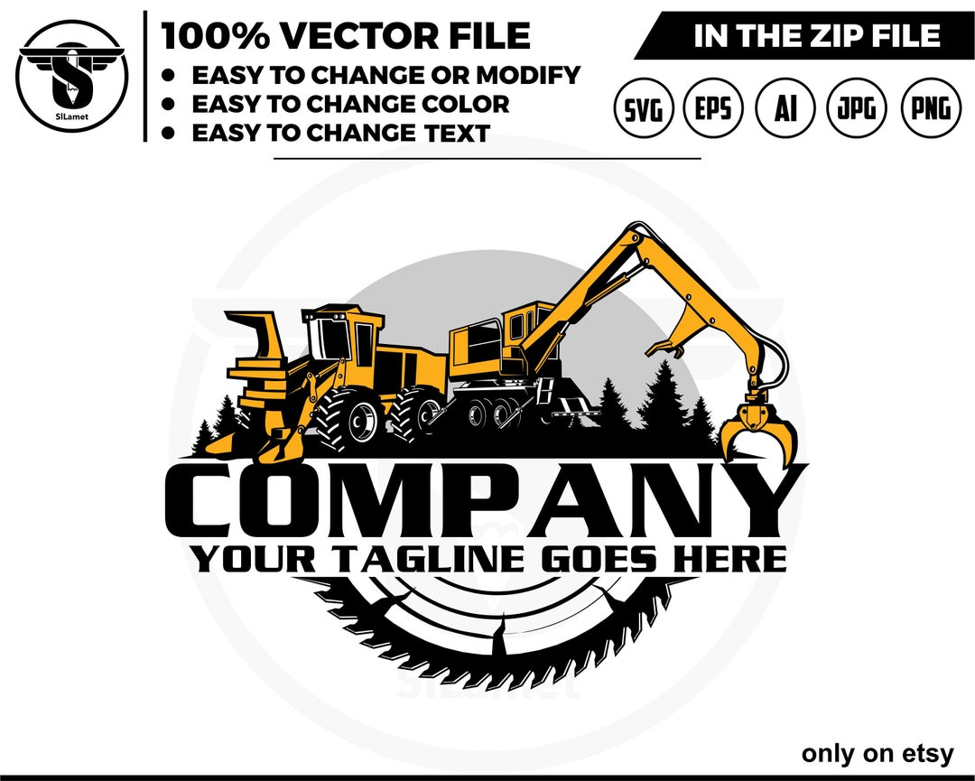 Logging Equipment Logo - Heavy Logging Equipment Logo - Logging ...