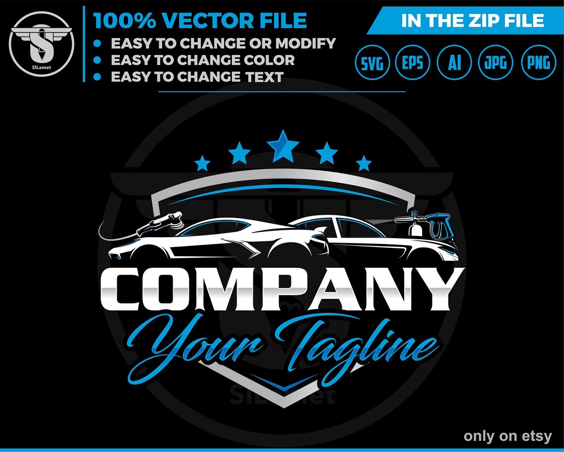 Car Detailing Logo Template, Auto Repair SVG, Automotive (digital ...