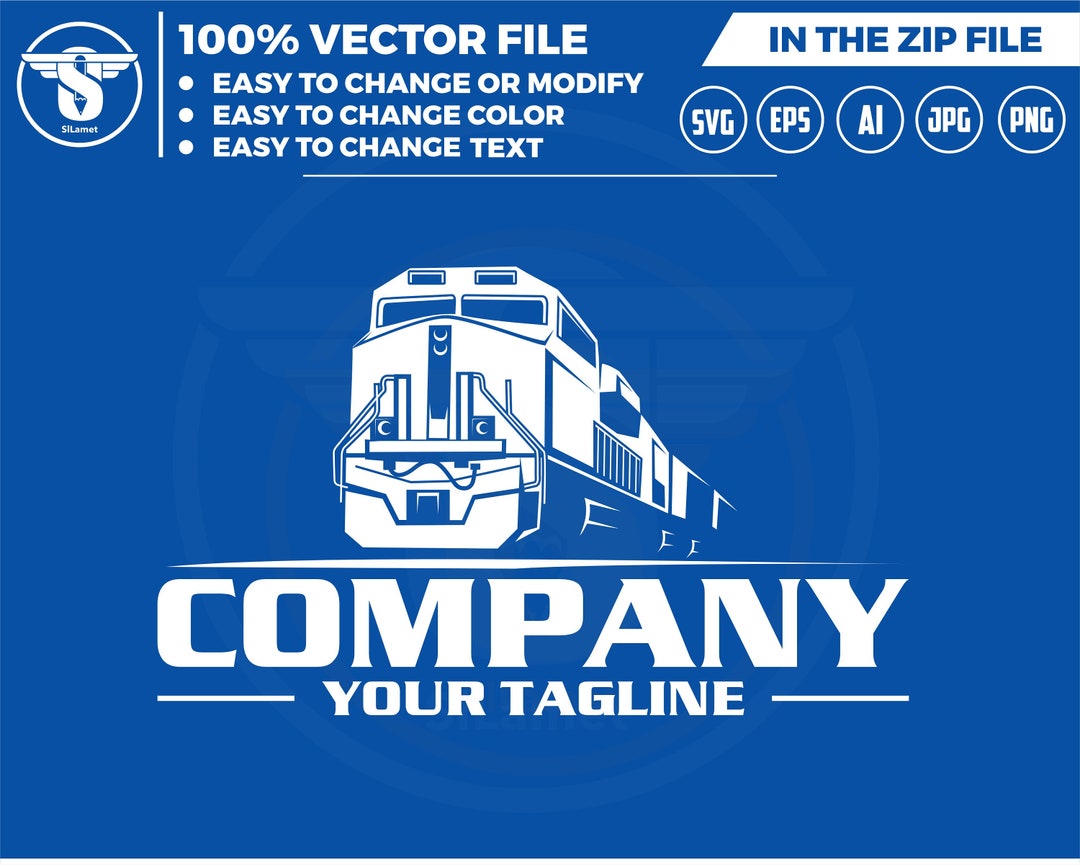 Usa Train Logo Template - Passenger Train Logo - Train Logo - Etsy