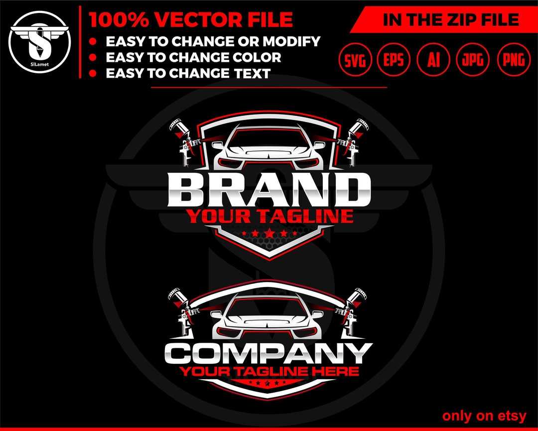 Car Painting Logo, Auto Paint Logo, Car Paint Logo, Paint Body Car Logo ...