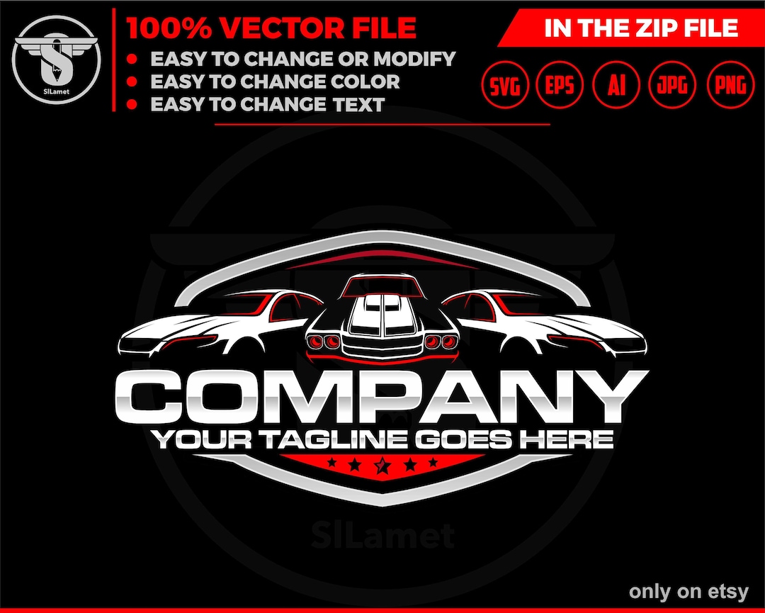 Automotive Logo Template: Car Dealer SVG, EPS, PNG (digital Download ...