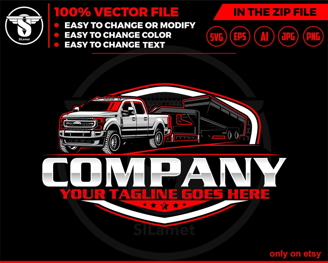 Pickup Dump Trailer , Dump Trailer Logo, Pickup Svg,trailer Logo ...