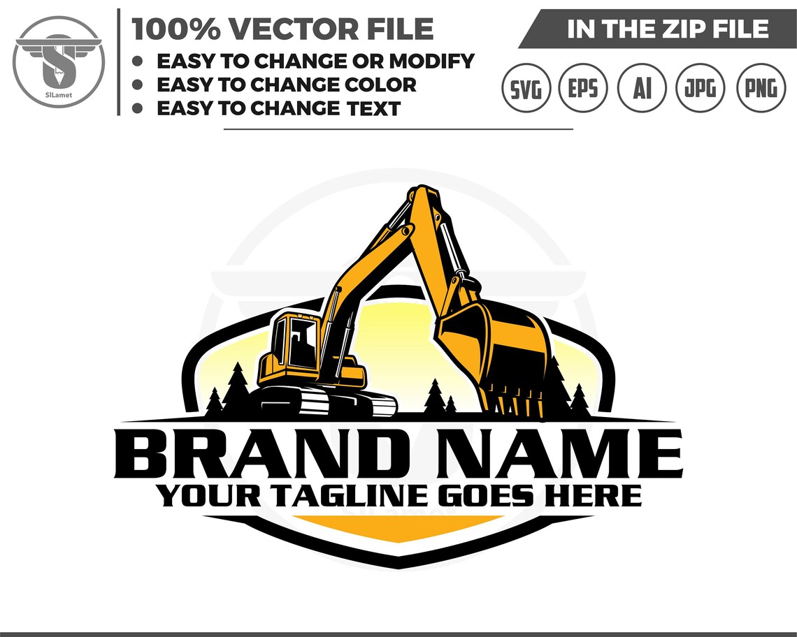 Bagger Logo svg, Bagger Clipart, Bagger svg, Bagger png, schweres Gerät ...