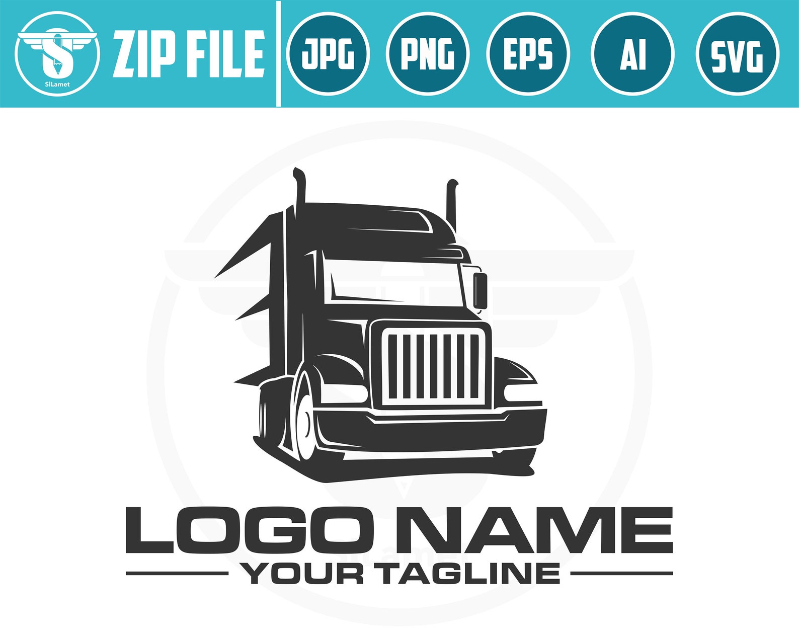 Trucking Svg Trucking Company Logo Moving Truck Semi Truck | Etsy