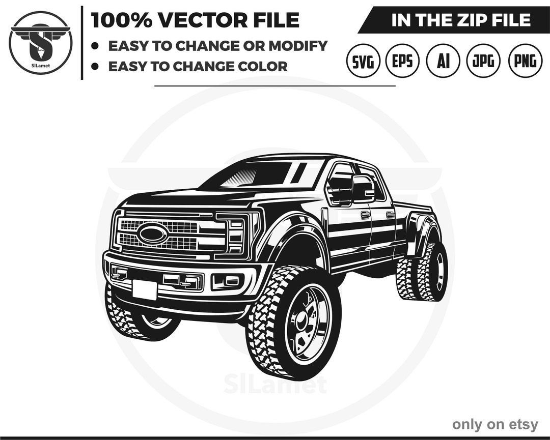 2017 Ford F-250 Svg,ford Super Duty Svg, Pickup Truck, Pickup Truck Svg ...