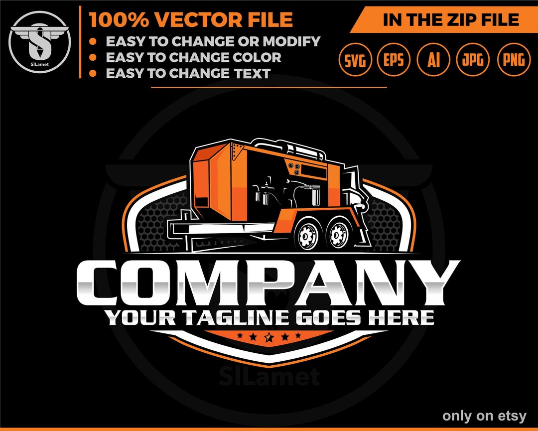 Double Axel Pump Logo - Concrete Pump Logo - Pumping Logo - Pumping Svg ...