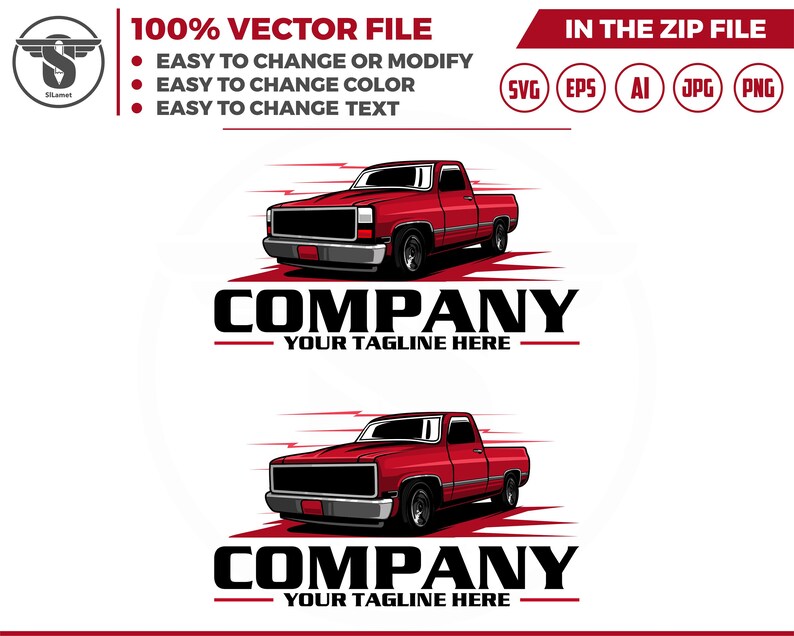 Pickup Truck Logo Template - Etsy