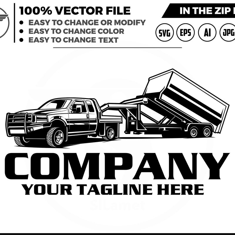 Roll off Dumpster Logo - Etsy