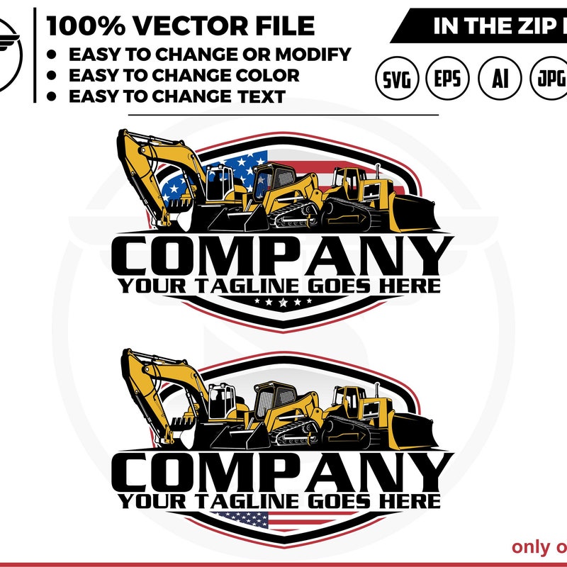 Equipment Rental Logo - Etsy