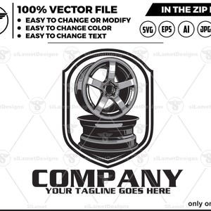 Tire Service Logo, Automotive Logo, Car Rim Logo, Wheels Logo, Tires ...