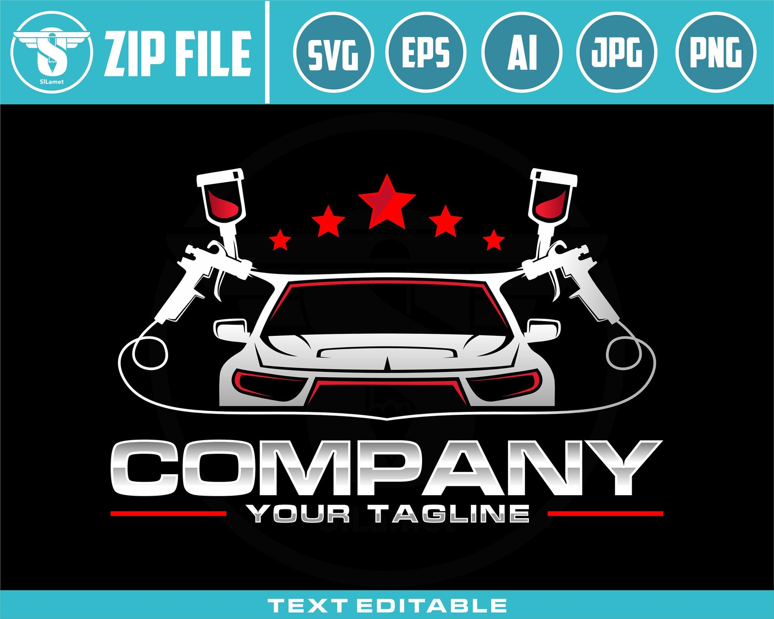 Car Painting Logo, Auto Paint Logo, Car Paint Logo, Paint Body Car Logo ...