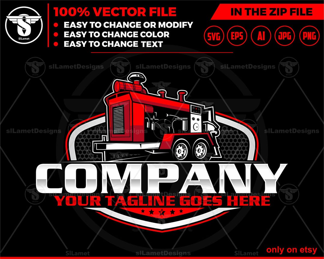 Double Axel Pump Logo - Concrete Pump Logo - Pumping Logo - Pumping Svg ...