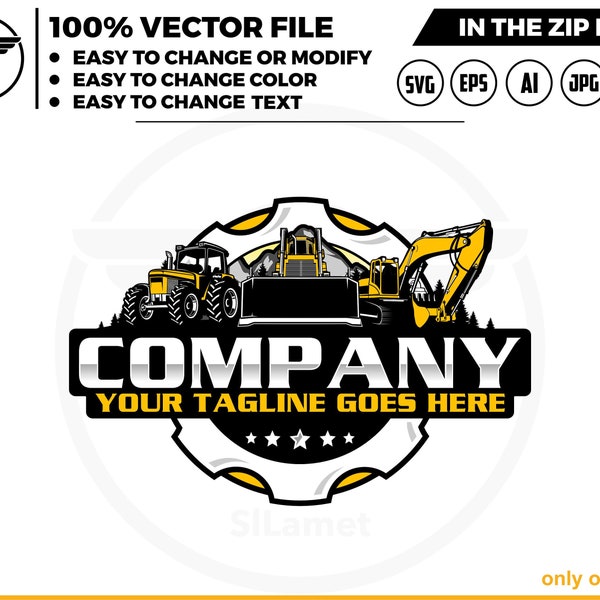 Equipment Vehicles Repair Logo Heavy Equipment Repair Logo - Etsy