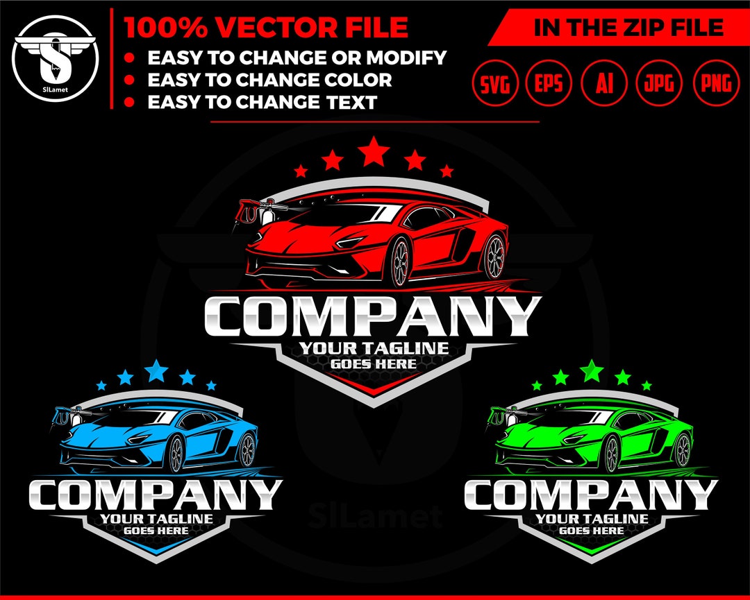 Car Wash Logo Template: Auto Detailing SVG, EPS, PNG (digital Download ...