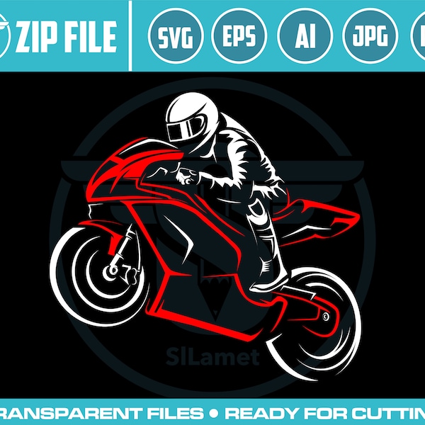 Motorcycle Svg - Etsy