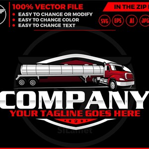 Tanker Truck Logo – Vector Graphics (svg, Eps, Ai, Png, Jpg) - Etsy