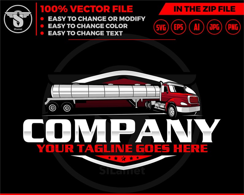 Tanker Truck Logo - Tank Truck Logo - Water Tank Truck Logo - Etsy