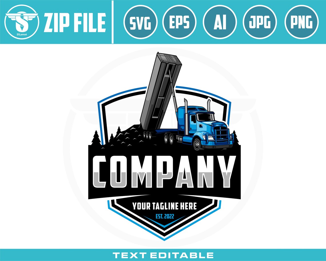 Truck Trailer Logo Svg Trucking Svg Trucking Company Logo - Etsy