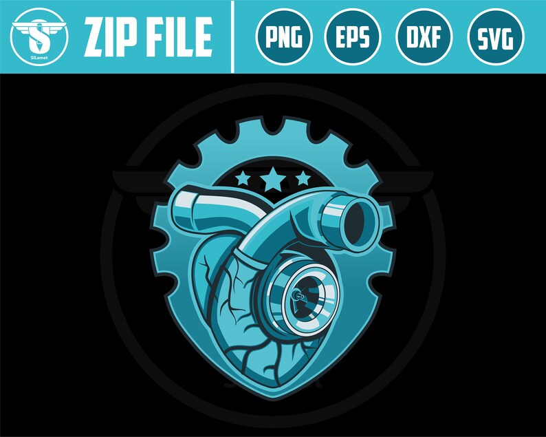 Turbo Heart SVG Turbo SVG Turbo Power Svg Turbo Charger - Etsy
