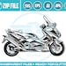 Yamaha TMAX 530 SVG: Scooter Clipart, Cut File for Cricut (digital ...