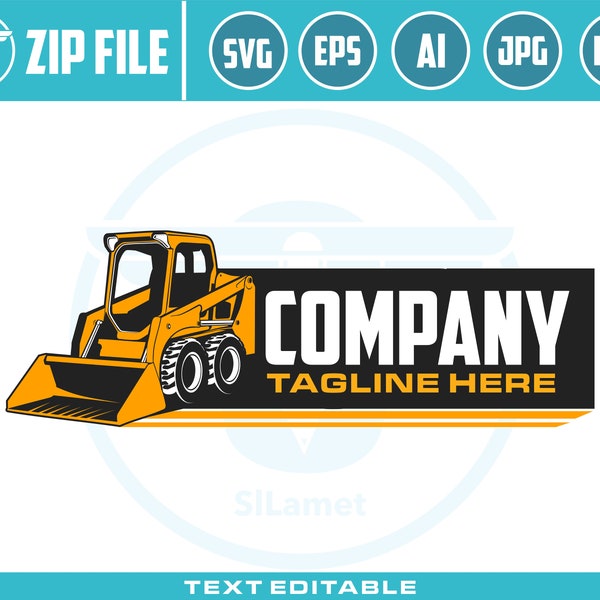 Wheel Loader Yellow and Black Svg - Etsy