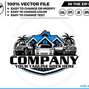 House Car Logo Template - Car Services Logo - Automotive Logo - Car ...