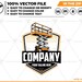Scissor Lift Logo Design - Construction Equipment Graphic (digital ...