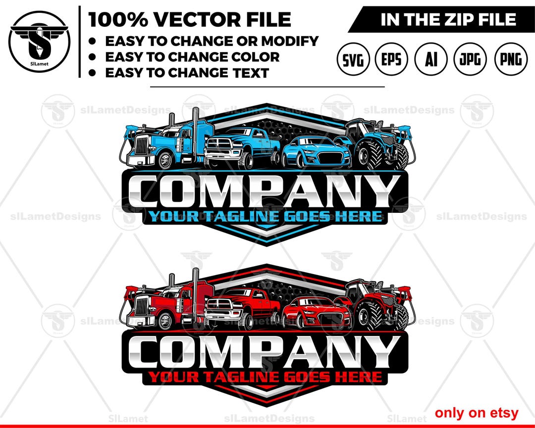 Vehicle Wash Logo - Vehicle Detailing Logo, Big Rig, Trucking, Car Wash ...