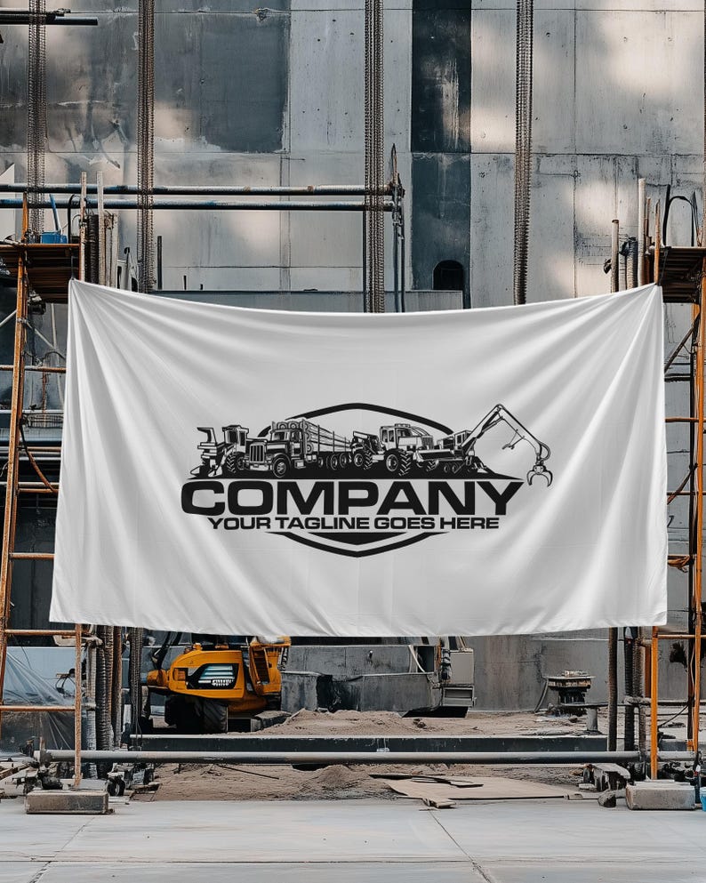 Logging Equipment Logo: Heavy Machines Vector Graphics (digital ...
