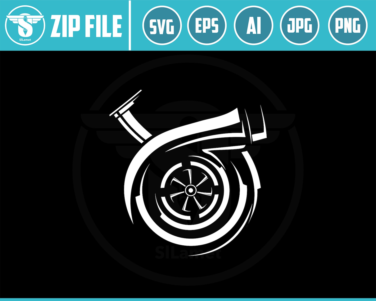 Turbo Silhouette SVG Turbo SVG Turbo Power Svg Turbo - Etsy