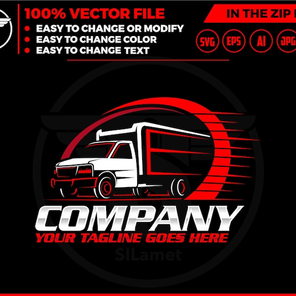 Box Truck Logo Png - Etsy