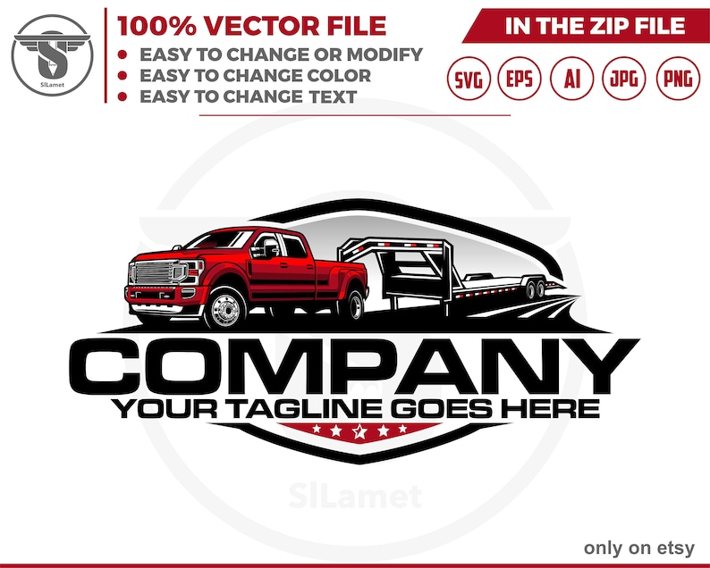 Pickup and Trailer Logo , Trailer Logo, Pickup Svg,trailer Pickup Logo ...