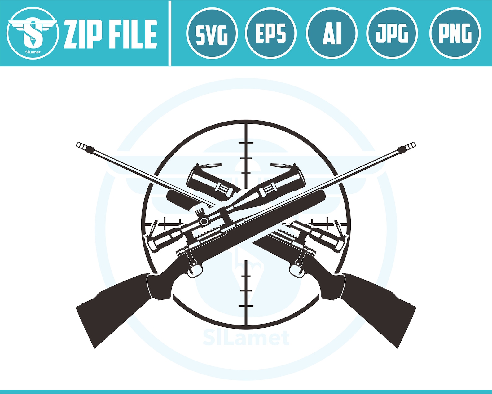SNIPER RIFLE SVG Target Svg, Rifle Svg File, Deer Hunting Svg, Cricut ...