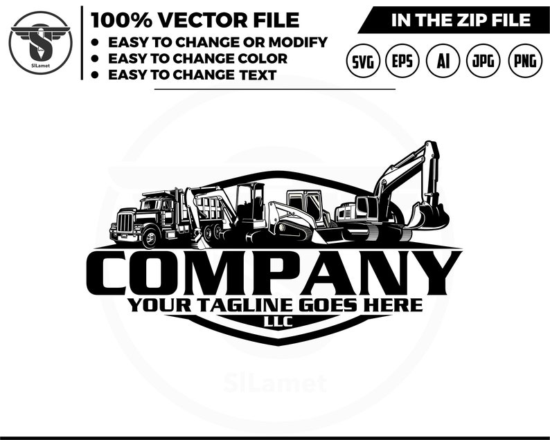 Equipment Vehicles Logo Heavy Equipment Svg Dump Truck Mini - Etsy