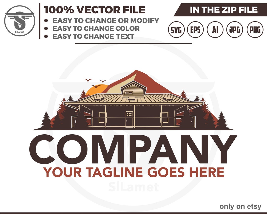 Mountain Inn Logo - Inn Logo - Hotel Mountain Logo - Etsy