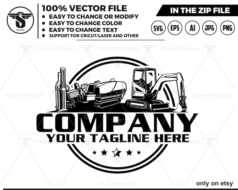 Mini Excavator and Vermeer Navigator Logo - Vermeer Drills Logo ...