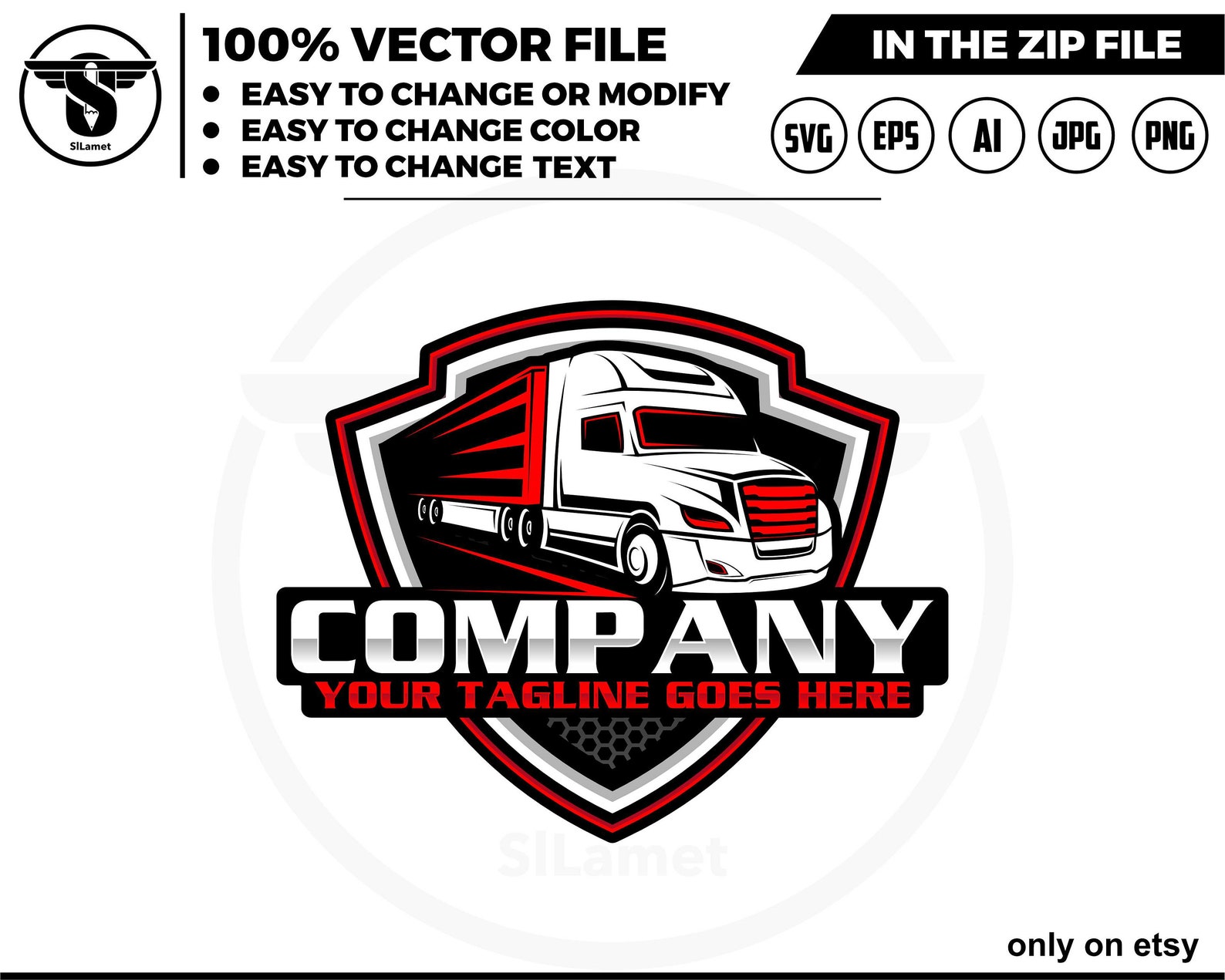 Trucking Logo, Big Rig Logo, Trucking Company Logo, Moving Truck, Semi ...