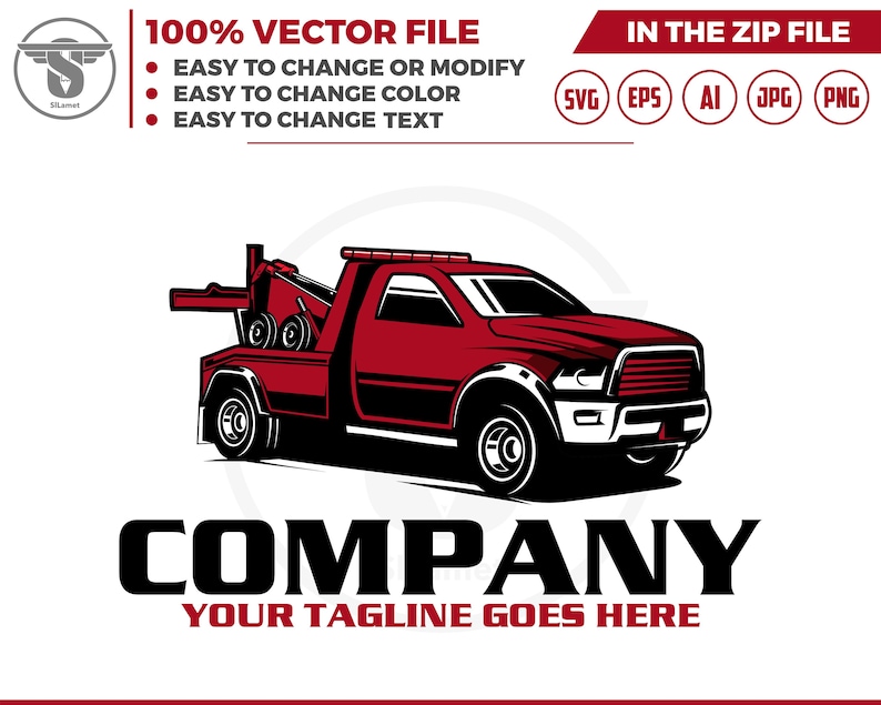 Towing Truck Logo, Towing Logo Template, Towing Chain Svg, Tow Truck 18 ...