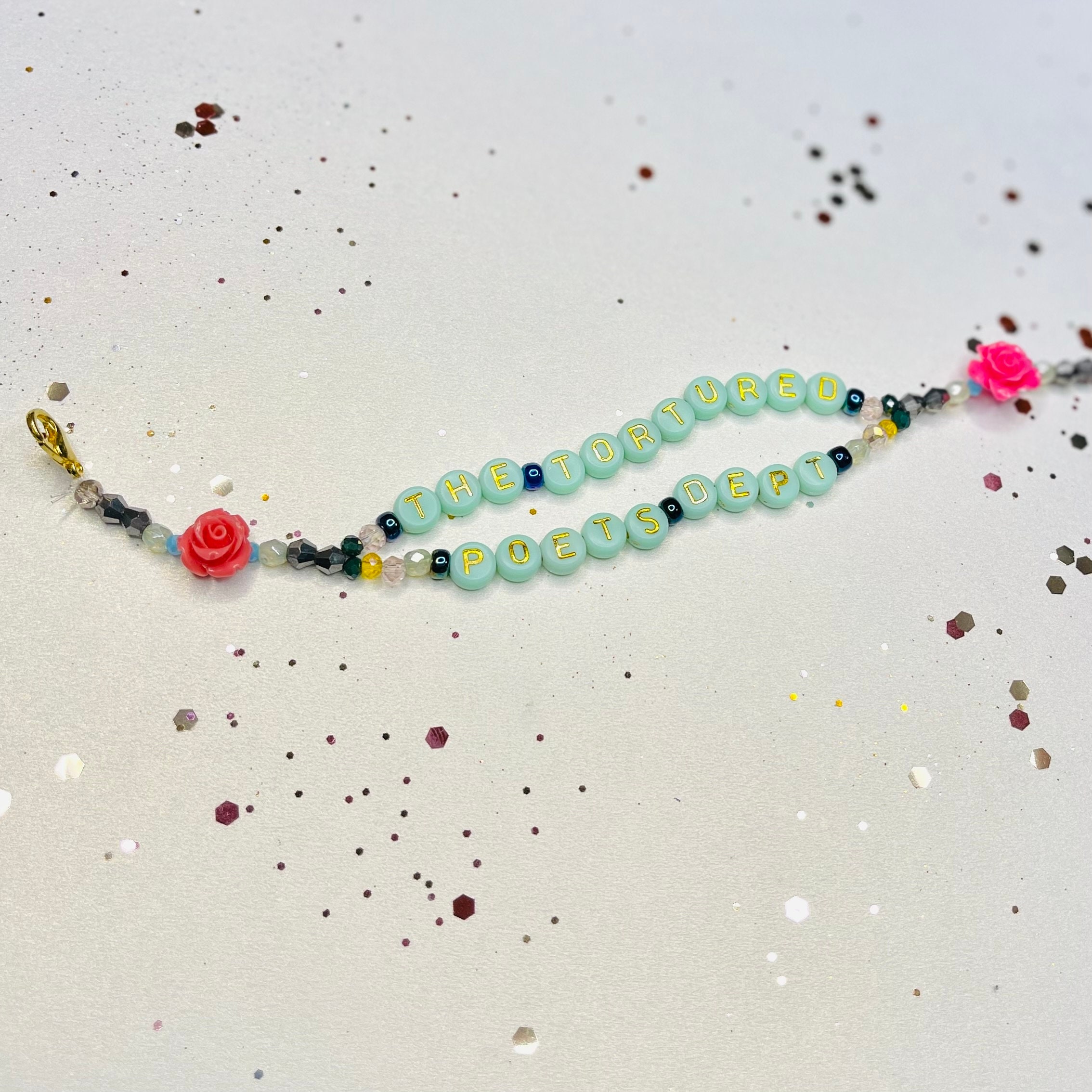 The Tortured Poets Department Bracelet Beaded Double Strand Friendship Bracelet The Tortured