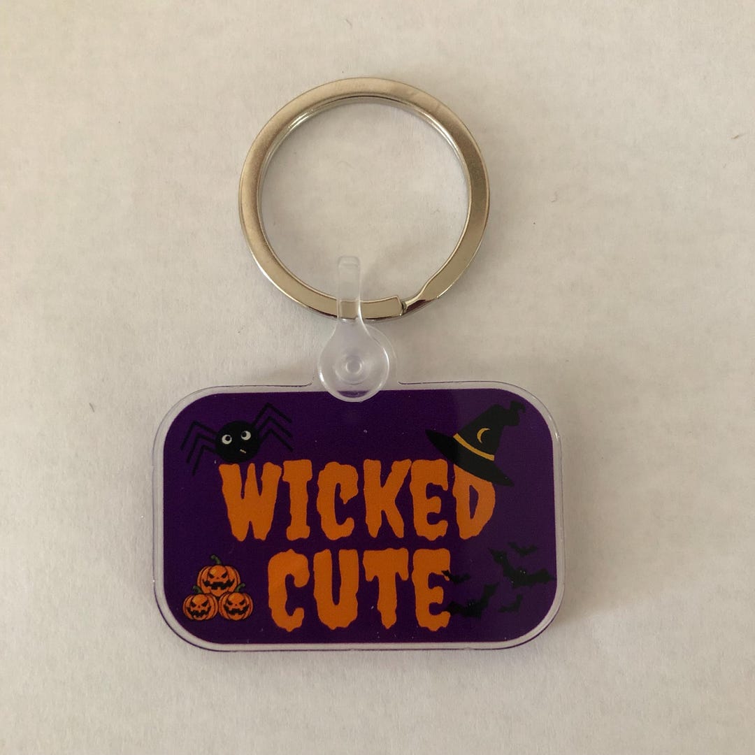 Halloween Wicked Cute Keychain - Etsy