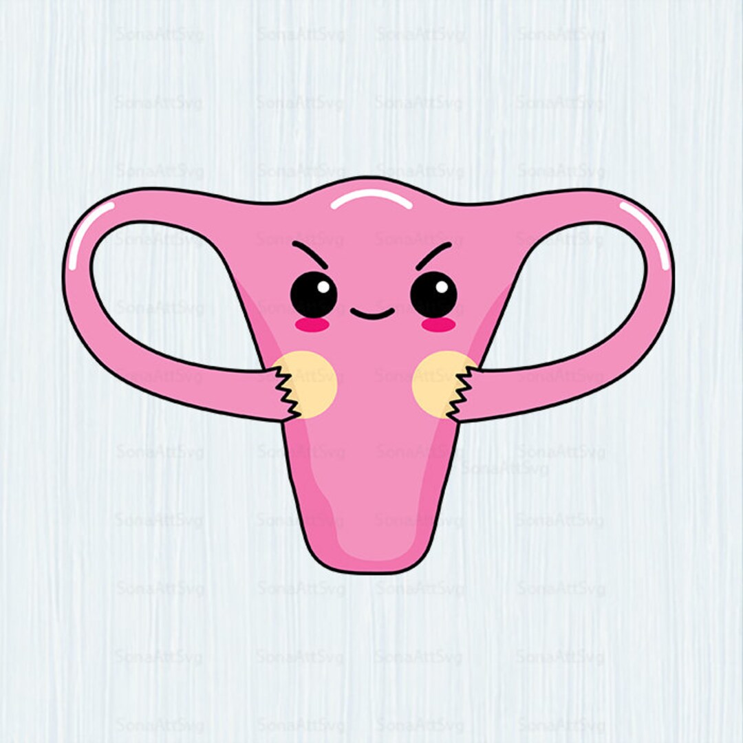 Uterus Layered Svg Png Cute Uterus Svg Digital Download for - Etsy