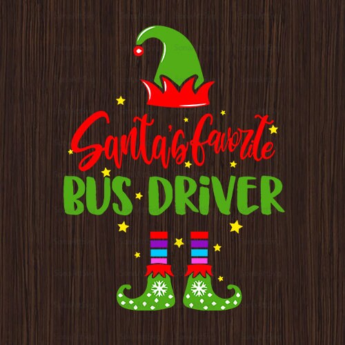 Santas Favorite BUS Driver Svg Png Christmas Svg Png - Etsy