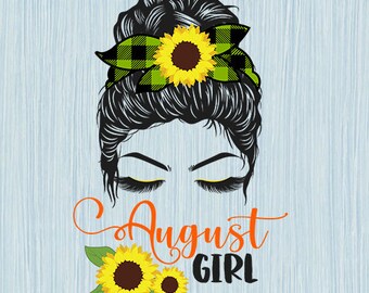 August Birthday Svg - Etsy