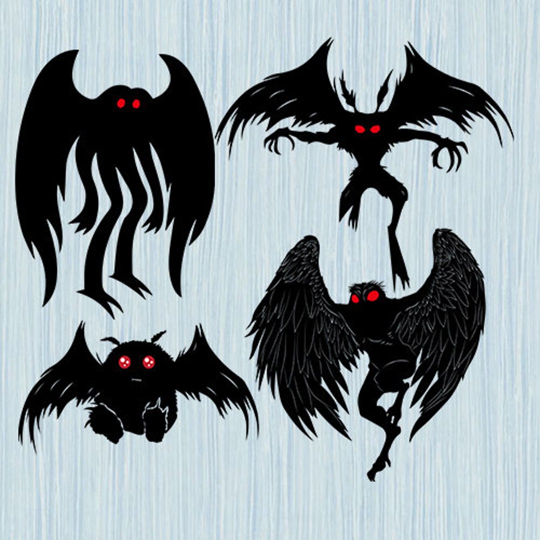 Mothman Svg Png, Mothman Bundle Svg Png, Baby Mothman Svg Png - Etsy
