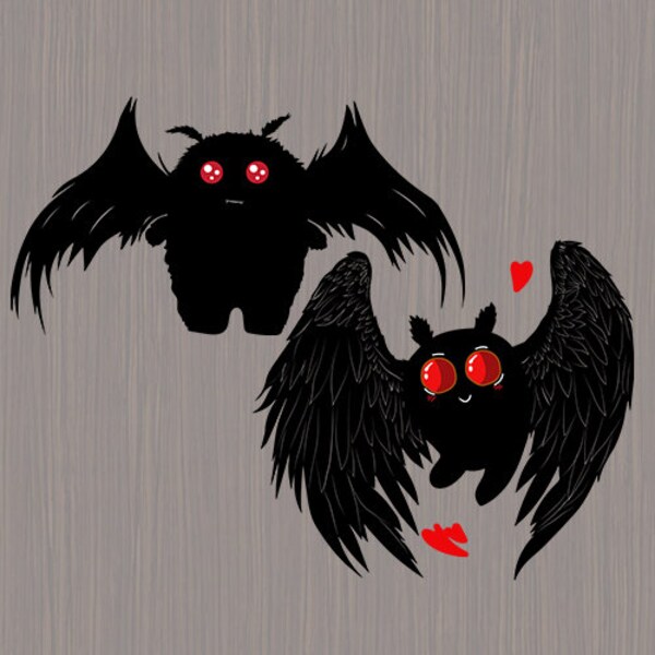 Mothman Svg - Etsy