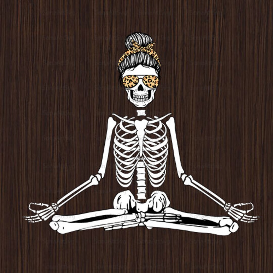 Skeleton Svg Png, Yoga Skeleton Svg Png, Scull Svg Png, Halloween Svg ...