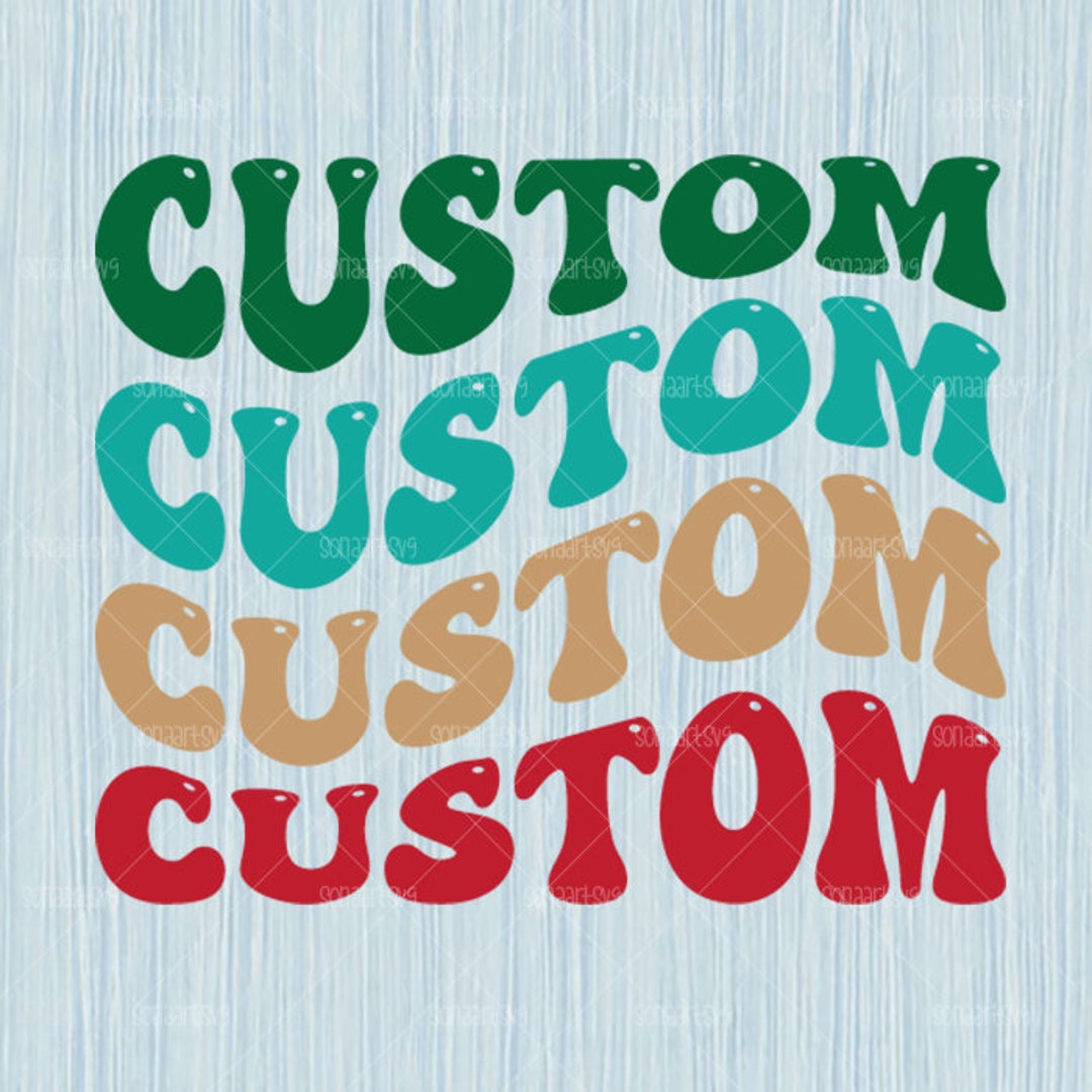 Letras onduladas personalizadas Svg Png, Orden personalizada Svg, Svg ...
