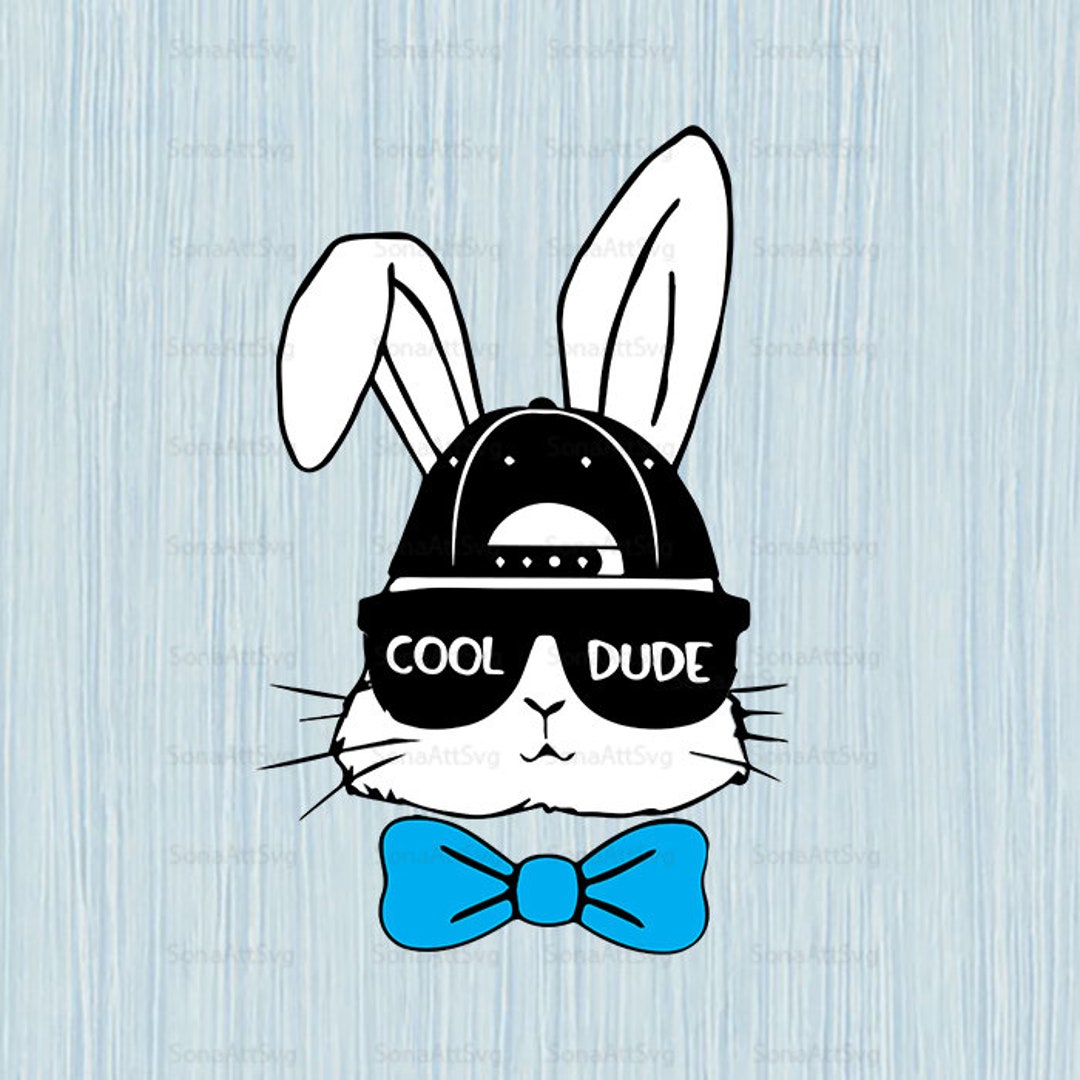 Cooler Dude Bunny svg, Boy Rabbit svg, Ostern svg, Häschen svg ...